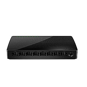 Tenda SG108, 8-Port Gigabit Ethernet Switch, Unmanaged Network Hub, Ethernet Splitter, Plug & Play, Shielded Ports & Plastic Case, Desktop/ Wall-Mount, Fan-less, Limited Lifetime Protection