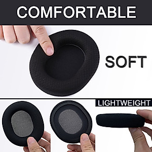 Earpads for SteelSeries Arctis 7 5 3 Replacement Ear Cushion Pads with Protein Leather and Memory Foam for SteelSeries Arctis 7 5 3 Gaming Headphones, A Pair, Black