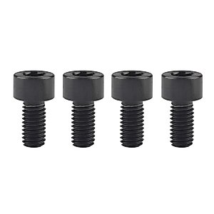 Wanyifa Titanium Ti M5 x 10 12 15 18 20 25 30 35 40 45 50 55 60mm Bicycle Allen Hex Socket Head Screw Pack of 4 (M5x10mm, Black)