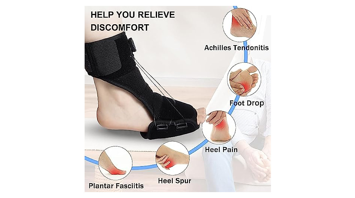 Plantar Fasciitis Night Splint - Pain Relief & Adjustable Comfort