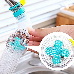 Faucet Filter 360 Degree Rotation Removable Splash-Proof Sturdy Sink Water Tap Nozzle Filter Kitchen Supplies Valentine's Day/Mother's Day/Wedding/Anniversary/Party/Christmas/Birthday Gifts (Green B)