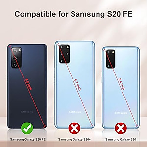 Bizzib for Samsung Galaxy S20 FE Case Leather Wallet with Card Holder[ RFID Blocking] 360 Full Shockproof Protection Magnetic Closure Phone Cover & Wrist Strap for Galaxy S20 FE 6.5in-Burgundy