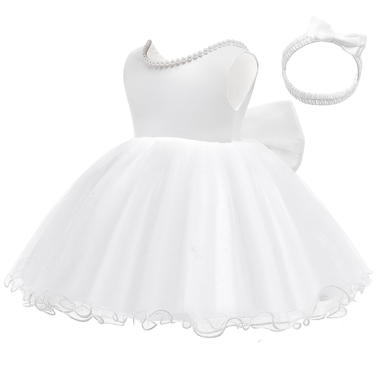 LZH Baby Girl Dresses, Flower Girl Toddler Dress Baby Flower Girl Dress,Baptism Dresses for Baby Girls Birthday Dress