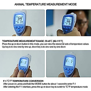 Veterinary Thermometer, Fast Digital Veterinary Thermometer, Pet Thermometer for Pig, Cattle, Sheep, Dog, Horse (Without Battery)