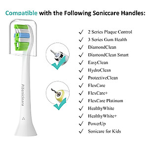 Pisonicleara Replacement Toothbrush Heads - Compatible with Philips Sonicare Electric Toothbrush (10 Pack), Refill.