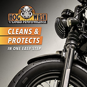 Liquid Performance Hogwash Matte Finish Cleaner and Protectant - 8.5 oz Motorcycle Bike Cleaner Spray - Also Works Great on Motorcycle Helmets - Removes Dirt and Grime