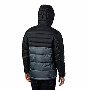 Columbia Men's Buck Butte Insulated Hooded Jacket, Graphite/Black, Medium