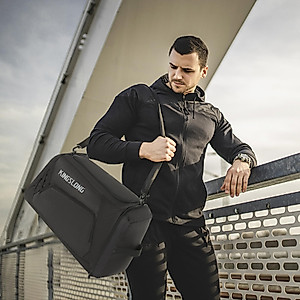 TPAID Carry On Backpack Large Travel Backpack Waterproof Convertible Shoulder Rucksack, Flight Approved Weekender Duffle Backpack, Camping Hiking Backpack for Men Fit 17 Inch Laptop