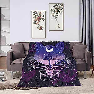 Somny Air Conditioner Blanket Cartoon Blanket Flannel Fleece Blanket Ultra Soft Lightweight Throw Blanket for Bed Couch Living Room 50''X40''