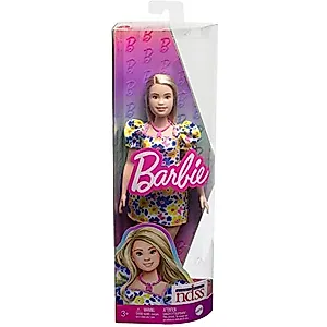Barbie Fashionistas Doll # 208, Doll with Down Syndrome Wearing Floral Dress, Created in Partnership with The National Down Syndrome Society