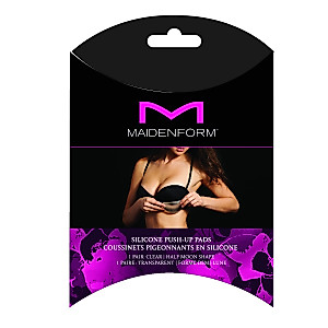 Maidenform Women's Silicone Push Up Pad, Clear, One Size