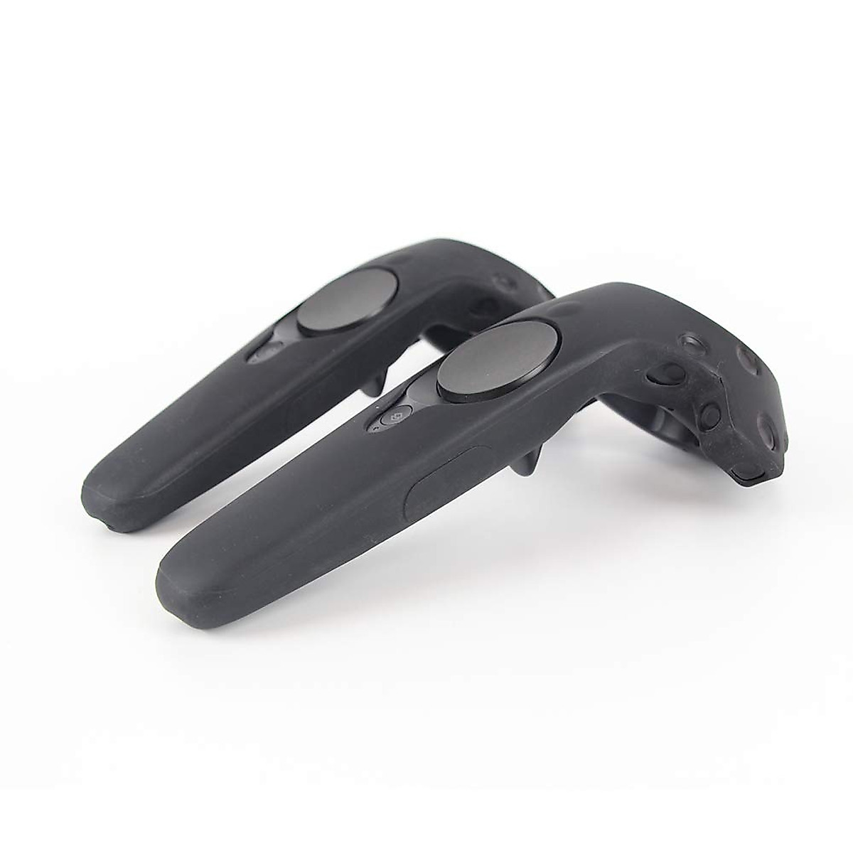 Meijunter VR Protective Silicone Case for HTC Vive Controller/Headset - Soft-Touch Handle Cover Accessories (Black)