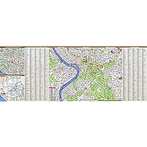 StreetSmart® Rome Map by VanDam –– Laminated, pocket sized City Center folding street and subway map to Rome, Italy with all attractions, museums, ... ... (English, Italian and German Edition)