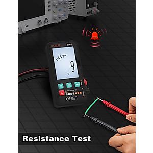 QLUUE Digital Multimeter, 5999 Counts Multimeter with Smart Mode, NCV Test, DC/AC Voltmeter Tests Voltage, Resistance, Frequency, Continuity and Live Cables, Multi Tester for Household, Automotive