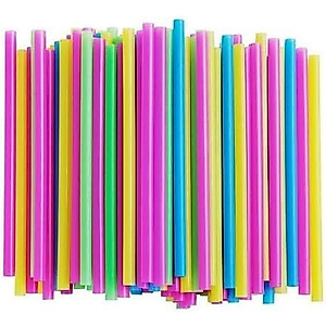 250 Neon Wrapped Straws - Perfect for Any Beverage