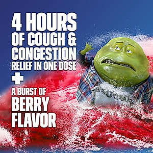 Mucinex Fast-Max Severe Congestion & Cough Medicine, Maximum Strength Symptom Relief, Over-The-Counter Medication, Cold Medicine, Cough Suppressant, Expectorant, Nasal Decongestant, FSA/HSA, 6 FL OZ