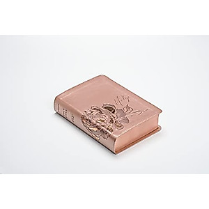NLT Compact Giant Print Bible, Filament-Enabled Edition (LeatherLike, Rose Metallic Peony, Indexed, Red Letter)