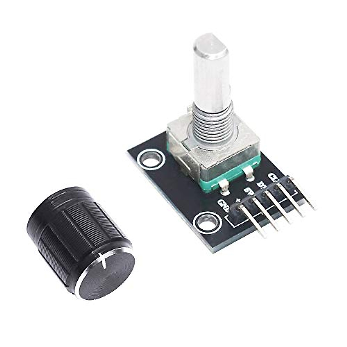 WayinTop 5pcs 360 Degree Rotary Encoder Module KY-040 Brick Sensor Development Board with Push Button for Arduino