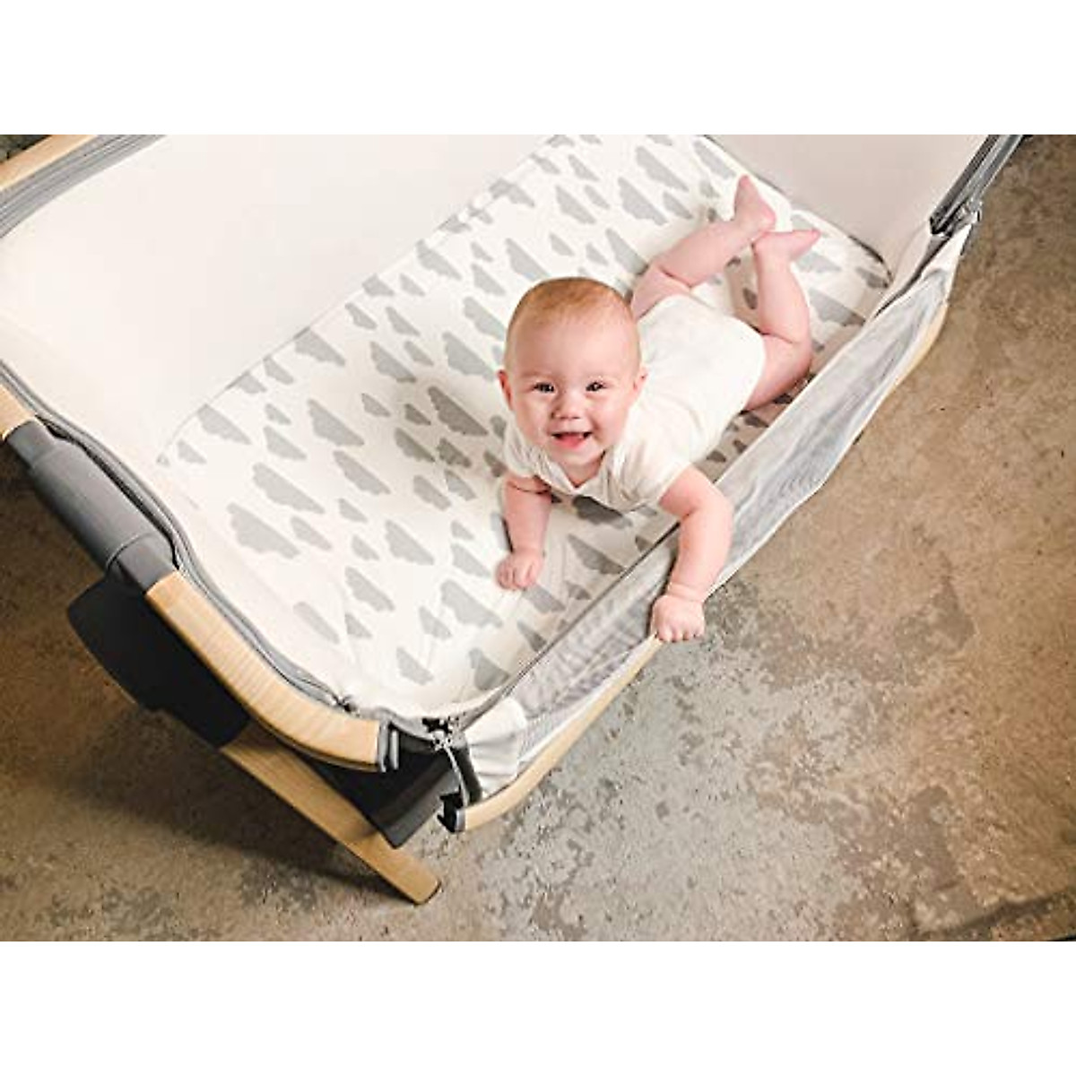 Bassinet Bed Sheets – Premium Bassinet Fitted Sheets 4 Pack – 100% Jersey Knit Cotton Cradle Sheets – Bassinet Bedding for Standard Size Oval or Halo Bassinet Pads – Bassinet Sheet for Boy & Girl