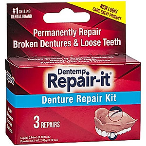 Dentemp Repair-it Denture Repair Kit & Reline-it Denture Reliner - Denture Kit (Multi-Pack) - Refit and Tighten Dentures for Both Upper & Lower Denture - Repair Broken Dentures & Loose Teeth