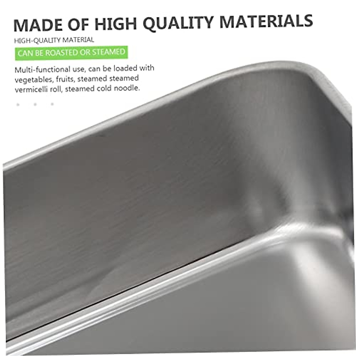 FURLOU Stainless Steel Bakeware Nonstick Bakeware Pizza Oven for Grill Bread Loaf Pan with Lid Dessert Baking Pans Cheese Baking Tray Nonstick Pizza Pan Fresh-keeping Box Bread Pan 1 Set Plate (Color