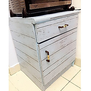 SimpleLife4U White Wood Grain Furniture Paper Nordic Style Self-Adhesive Shelf Liner Locker Sticker 17.7 Inch by 9.8 Feet