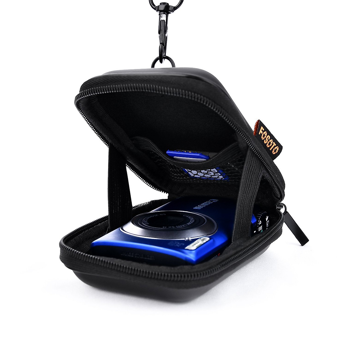 FOSOTO Snug Fit Black Camera Case Compatible with Canon PowerShot ELPH 180 190 360 HS SX620 A2300 IXUS 285 180 G9X,Sony Cyber-Shot DSC-W830 W810 W800 WX220 HX80 HX90,Nikon Coolpix A10 S7000 W100