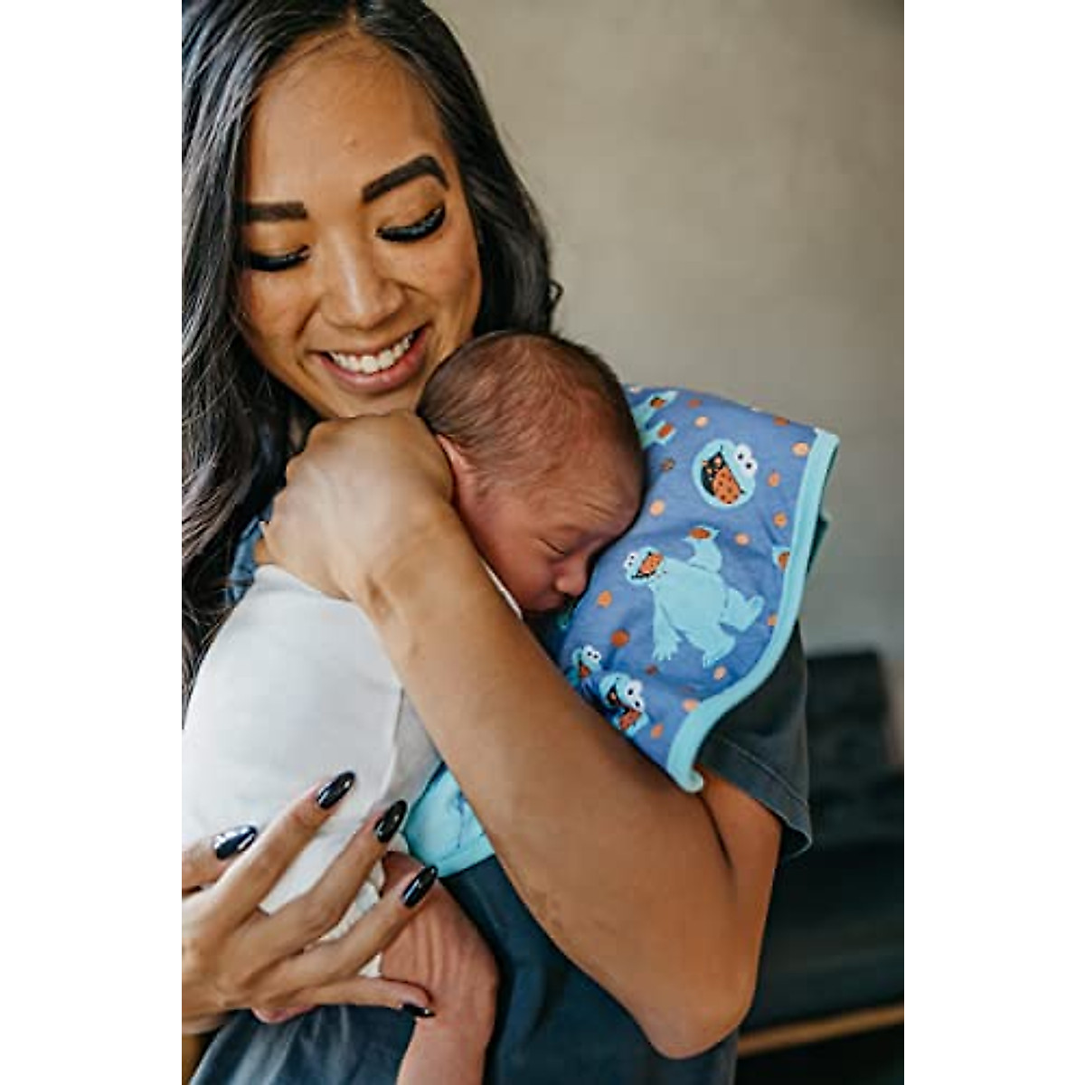 Copper Pearl Baby Burp Cloth Large 21''x10'' Size Premium Absorbent Triple Layer 3-Pack Gift Set Elmo