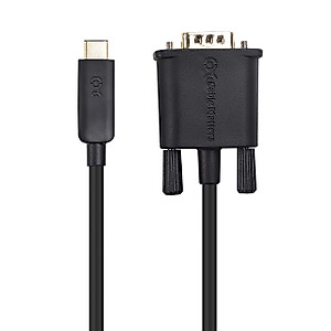 Cable Matters USB C to VGA Cable (USB-C to VGA Cable) 6 ft - Thunderbolt 4 / USB4 / Thunderbolt 3 Port Compatible with MacBook Pro, Dell XPS 13, 15, HP Spectre x360, Surface Pro, Yoga 910 and More