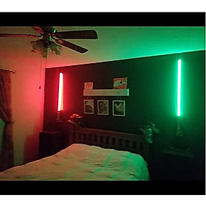 Lightsaber Wall Mounted Rack Clear Acrylic Display Stand for Star Wars Light Saber (2 Pack)