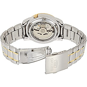 SEIKO Men's SNKE54 5 Automatic White Dial Two-Tone Stainless Steel Watch