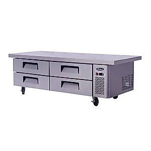 Atosa 76" Commercial 4 Drawer Refrigerated Chef Base MGF8454