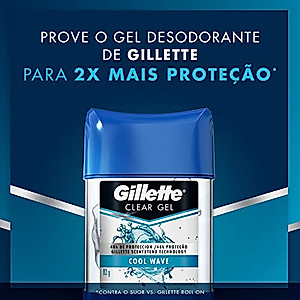 Gillette Anti-Perspirant Deodorant Clear Gel, Cool Wave, 3.8 Ounce
