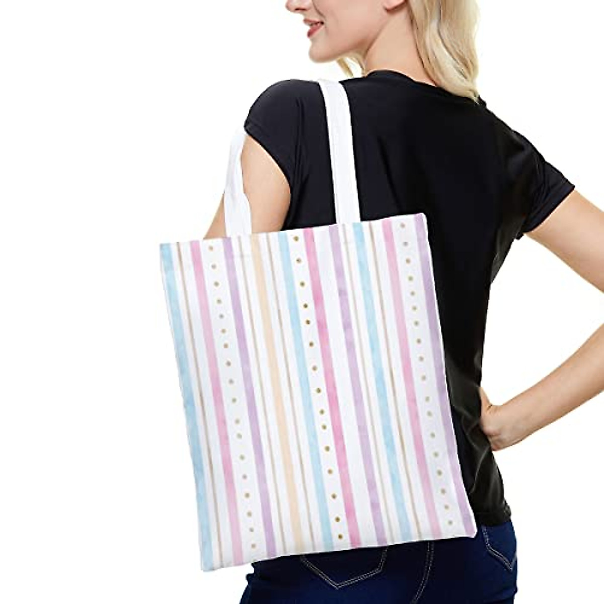 Inspiring gifts for Women, Rainbow Bags for Girls Women, Rainbow Tote Bag for Her Teeny, Rainbow Wall, Daughter Granddaughter