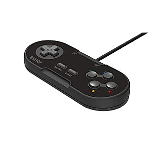 Retro-Bit Legacy 16 Wired USB Controller - Features Home, SS & ZL/ZR Buttons - for Switch, PC, MacOS, RetroPie, Raspberry Pi - Onyx