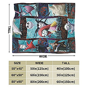 Cartoon Flannel Blanket Super Soft Conditioner Throw Blanket for Couch Sofa Couch Bed All Season 50"x40"