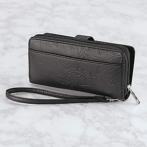 Fox Valley Traders B.AmiciTM Nancy RFID Leather Wallet with Wristlet