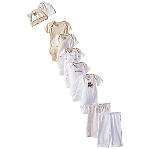 Gerber Unisex-Baby Newborn Bear 9 Piece Playwear Bundle, Bear, 0-3 Months