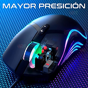 Slim Company Mouse Gamer USB Wired 7 Buttons 6400dpi Havit Ms1026 RGB