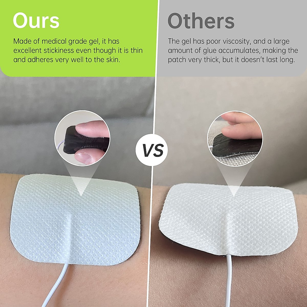 30 Pieces TENS Unit Replacement Pads, Multiple Sizes TENS Unit Pads with Pad Holder, Reusable and Self-Adhesive Electrodes Pads Compatible with AUVON TENS 7000 EMS Machine (Latex-Free, NonIrritating)