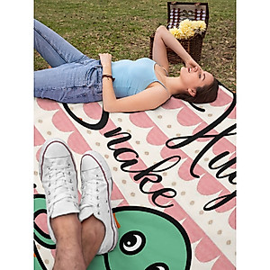 Cute Hugs Snake Flannel Blanket Fleece Cozy Throws Soft Blankets for Wedding Birthday Valentines Halloween Couch Beding Picnic-40“x30 XSmall for Pets