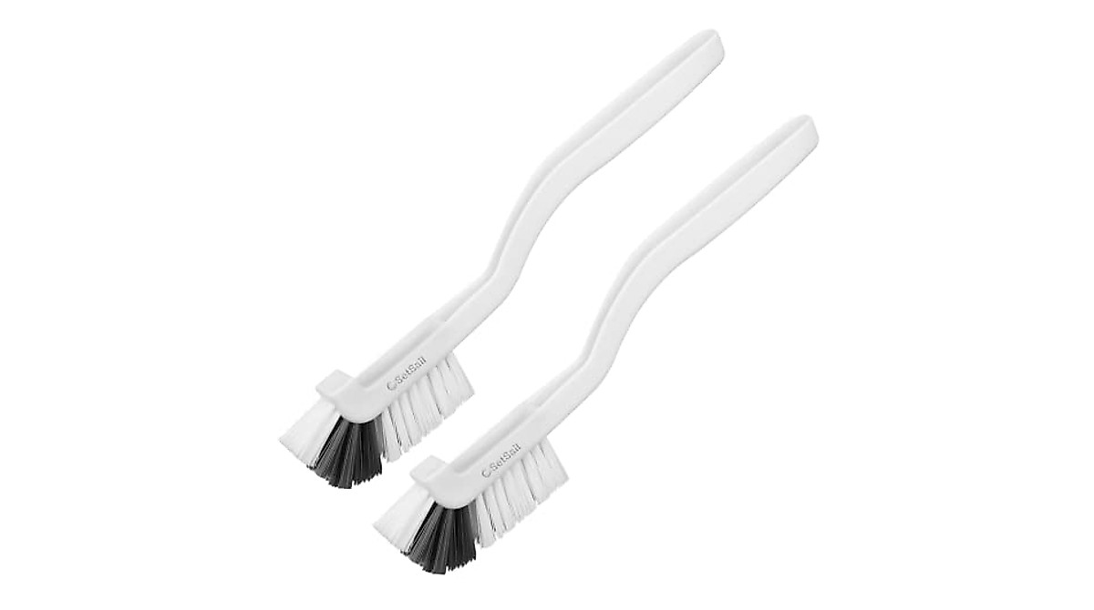 SetSail Small Scrub Brush 2 Pack for Narrow Spaces and Grout Cleaning