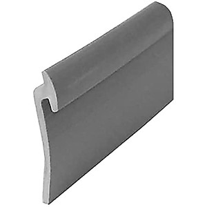 Gordon Glass® Angled Gray Vinyl for Framed Shower Door Drip Rail - 36" Long, Framed Shower Door Bottom Sweep, Made in USA.