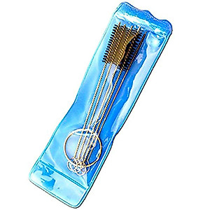 WZPB 401Pcs Tattoo Machine Parts - 100 Tattoo Rubber Bands 100 Tattoo O-rings 100 Tattoo Needles Grommets 100 Tattoo Rubber Pad and 1 Tattoo Cleaning Brush Set for Tattoo Machine Tattoo Supplies