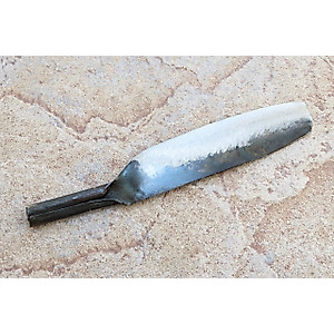 Crude - Asian Paring Chef Knife, One piece, 4 Inch, Carbon Steel, Hand made Blunt Tip