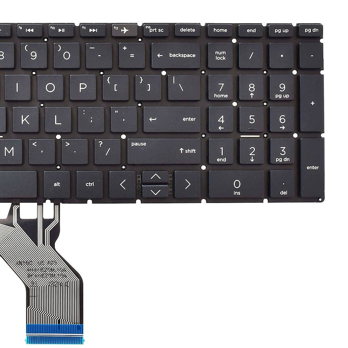 SUNMALL Replacement Keyboard Compatible with HP 250 G7 255 G7 15-DA 15-DB 15-DK 15-DR 15-DW 15-DU 15S-DU 15-DY 15s-DY 15s-EQ 15-EF 15s-FQ 15-GW 17-CA.Home 17-by Black US Layout
