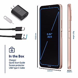 Nokia G50 5G | Android 11 | Unlocked Smartphone | US Version | 4/128GB | 6.82-Inch Screen | 48MP Triple Camera | Sand