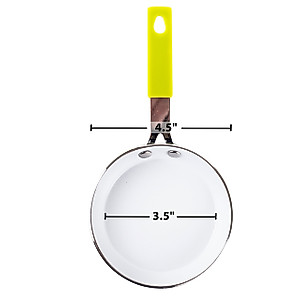 Good Living 3.5" Fast-Heating Aluminum Single-Egg Pan, Colors Vary, 1-Pack