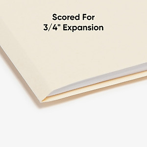 Smead File Folder, Reinforced 1/3-Cut Tab, Assorted Positions, Letter Size, Manila, 100 per Box (10334)