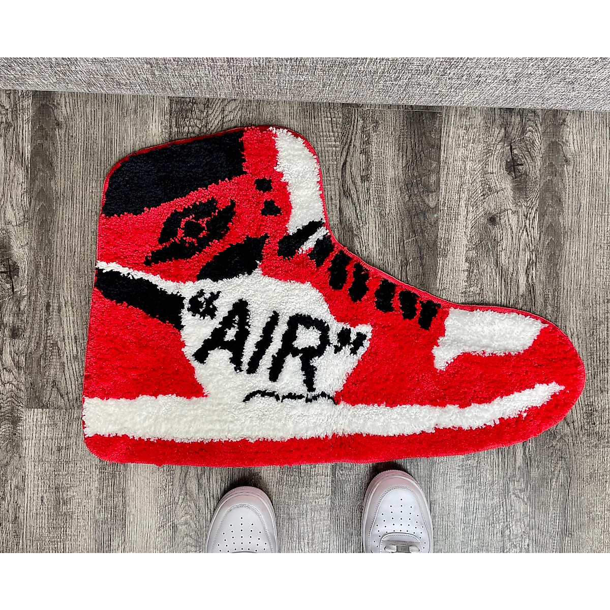 LUXAPE Sneaker Rug - Handmade & Premium- 30in (75cm) - Hypebeast Rug - Hypebeast Room Decor - Living Room, Bedroom, Children Room, Door mat - Aesthetic Room Decor - Luxape Rug (Luxape-7)